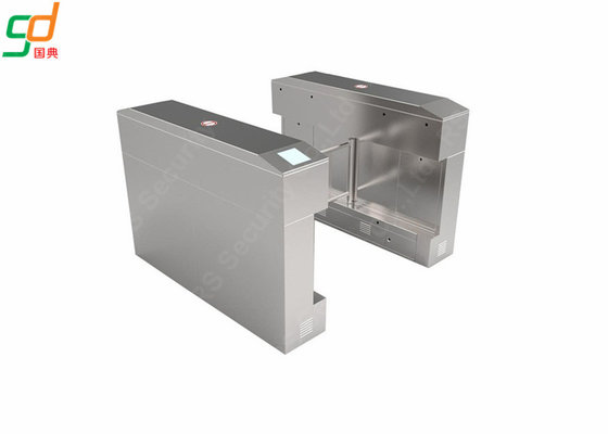 316 Stainless Steel Airport Bi - Folding Swing Barrier Gate For Weelchair