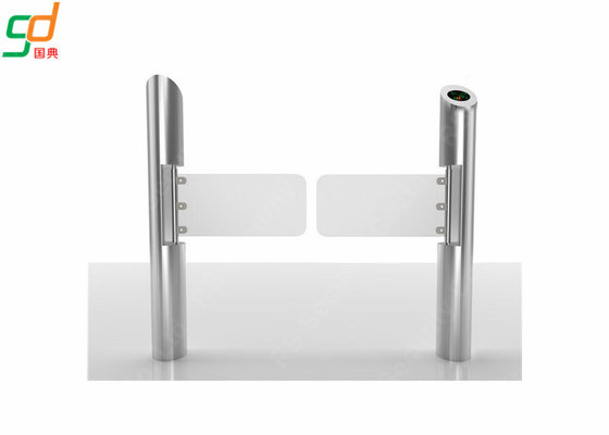 Swing Barrier Gate 8 Pairs IR Sensor Servo Motor Fast Speed Glass Arm Turnstile