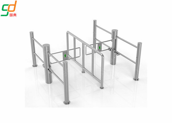 Transit Speed 40 People/min Swing Barrier Gate Turniket System For Supermarket