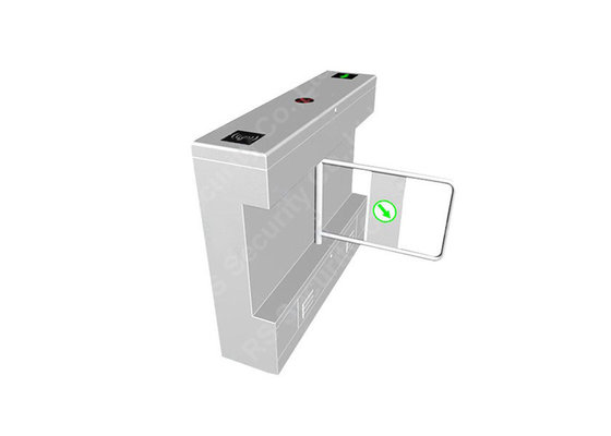Wheelchair Accessible Swing Barrier Gate,900mm Width Security Glass Turnstiles