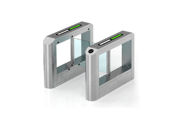 RFID Card Reader Swing Barrier Gate, Glass Gates Access Control Turnstile
