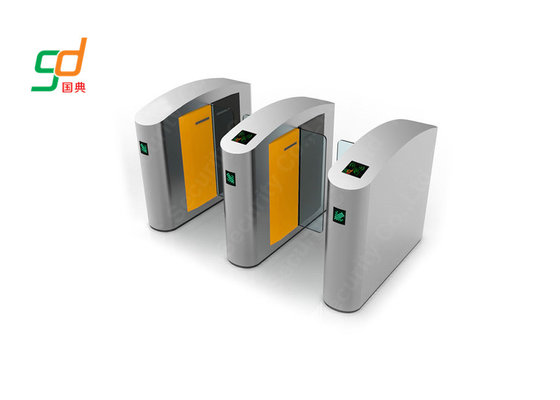 RFID Reader Optical Turnstile Security Systems High Speed Barrier Sliding Gate