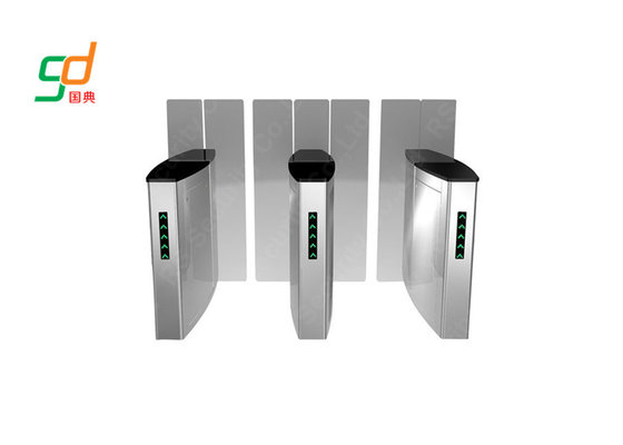 Pedestrian Automatic Speed Gate Turnstile Direction Indication Sliding Barreir
