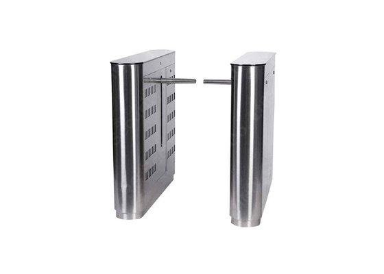 Pedestrian Turnstyles Single Arm Turnstile Access Control Dc Brush Motor 24v