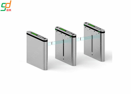 IR Sensor 304 Stainless Steel Drop Arm Barrier Bi-direction Channels Turnstiles