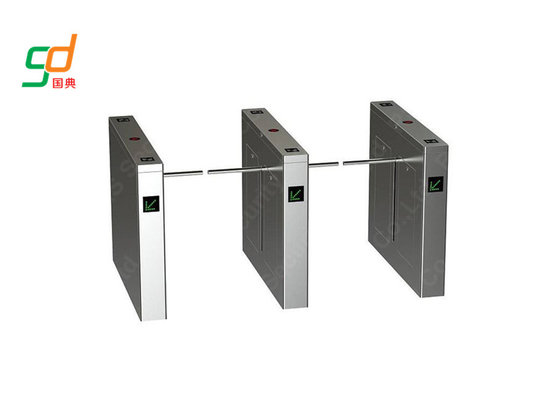 304 Stainless Steel Automatic Drop Arm Barrier Electric Rfid Pedestrian High Speed Turnstile