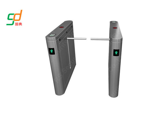 Single Or Dual Core Drop Arm Barrier Card Reader Turnstile Gate System