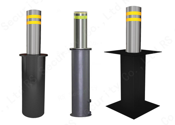 Anti-Collision Hydraulic Bollards Hot Dipped Galvanized Fixed Bollard Signage