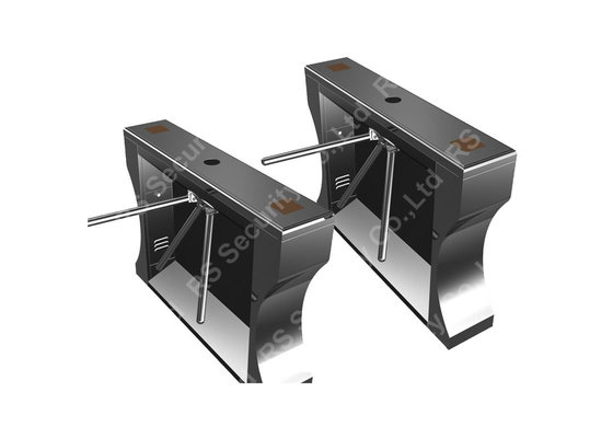IR Sensor Control Waist Height Turnstiles Fingerprint With 600mm Passage Width