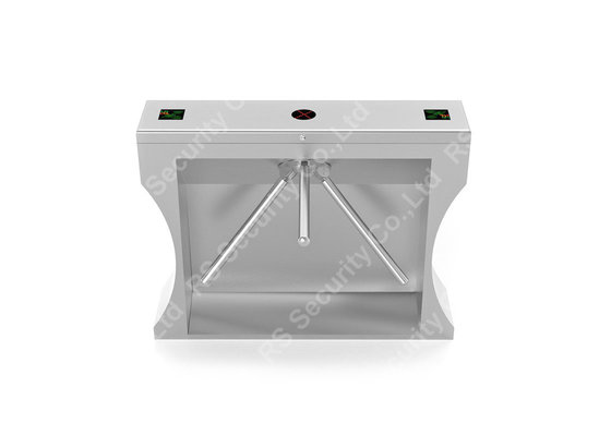 Pedestrian Fingerprint Waist Height Turnstiles Bevel IR Sensor Gate