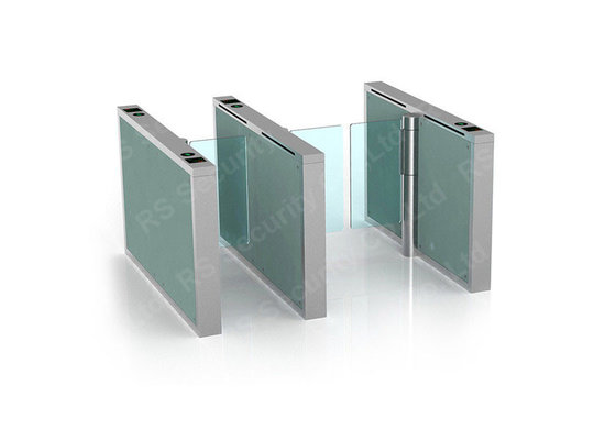 2.0mm Thickness Supermarket Swing Gate , Waist Height Servo Motor Speed Gates
