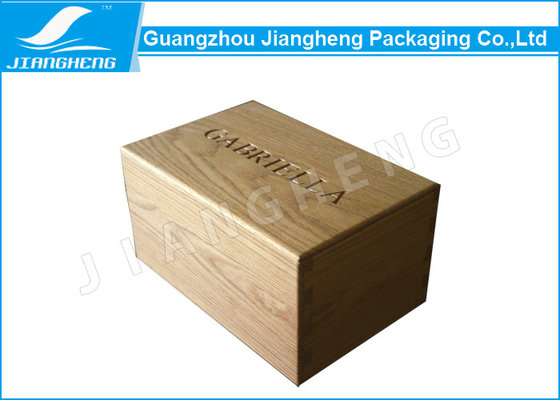 Caja de joyería de madera de Brown, pequeña caja de madera para el empaquetado del regalo