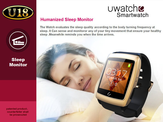 Waterproof Dua l - core Android OS 4.4 Smart Watch Phone with wifi for samsung galaxy , HTC