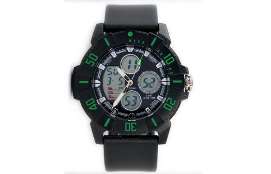 Leisure Unisex EL Backlight 5 ATM Analog Digital Wrist Watch With Rotating Bezel