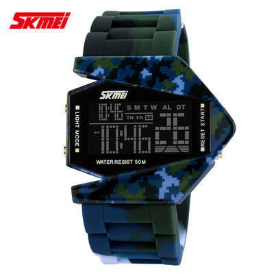 Airplane Model Boys And Girls Fashion LCD Analog Watch Colorful