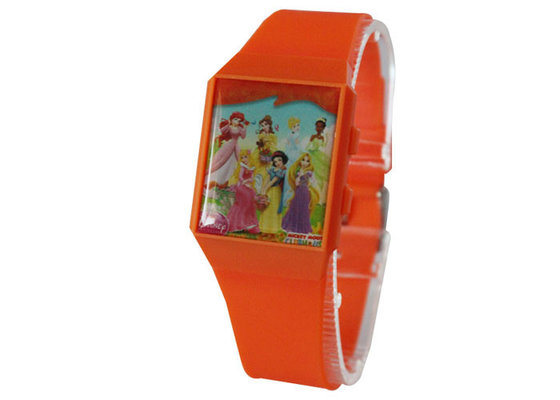 Large Face Led Digital Japan Movt Quartz Wrist Watch TPU Strap , Stainless Steel Back