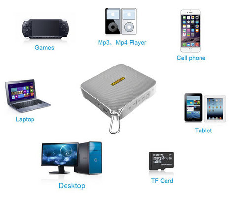 Outdoor powered bluetooth speakers , Zinc Alloy bluetooth portable speakers for iphone