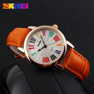 Waterproof Girls Wrist Watch Roman Capitals Personalized Colorful