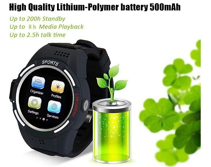 Waterproof Fitness Smart Wrist Watches Sport Smart Watch With GPRS Network Service