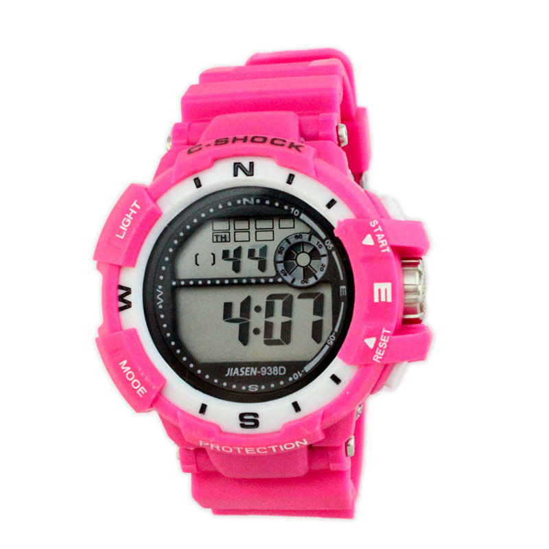 Colorful PVC Band Multifunction Digital Ladies Wrist Watch Professional