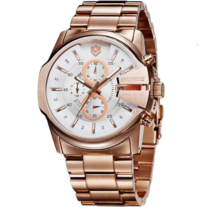 Brand Sports Watches 5 ATM Water Resistant Men Full Steel Watch MIYOTA Analog Quartz Watch