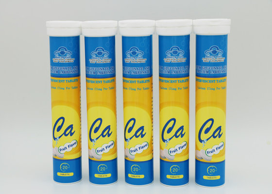 Round Calcium Effervescent Tablets For Joint Bone Care OEM ODM GMP Qualified