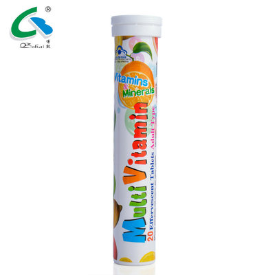 White Effervescent Tablets / Multivitamin And Mineral Effervescent Tablets For Children