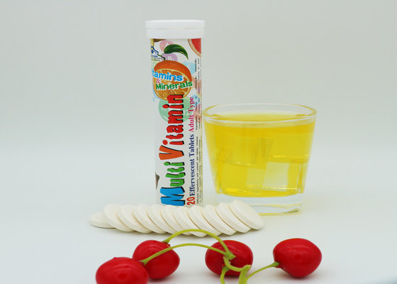 White Effervescent Tablets / Multivitamin And Mineral Effervescent Tablets For Children
