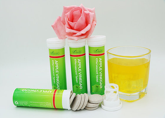 Dietary Supplement Vitamin Drink Tablets , Apple Vinegar Vitamin C Fizzy Tablets