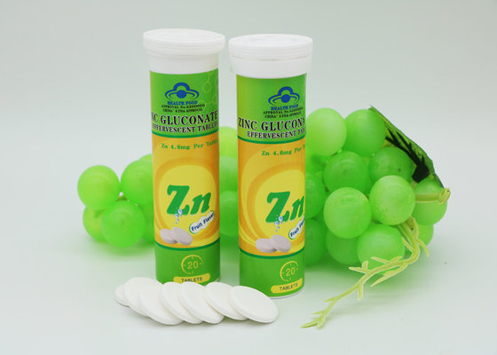 OEM Brand Zinc Effervescent Tablets Supply Zinc Gluconate With Good Taste