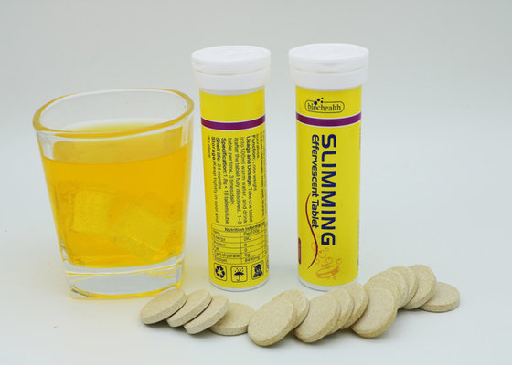 Sweet / Sour Flavour Fizzy Vitamin Tablets With L Carnitine Lotus Leaf Rhizoma Alismatis
