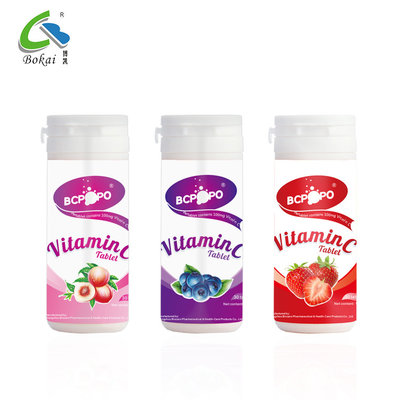 Anti Aging Vitamin C 1000mg Chewable Tablets , Vitamin C Candy Tablets For Skin Whitening