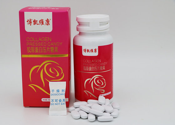 Pure / Natural Collagen Tablets , Collagen Vitamin C Tablets Candy Health Care Supplements