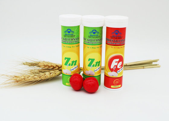 Private Label Effervescent Tablets / Zinc Fe Gluconate Effervescent Tablets
