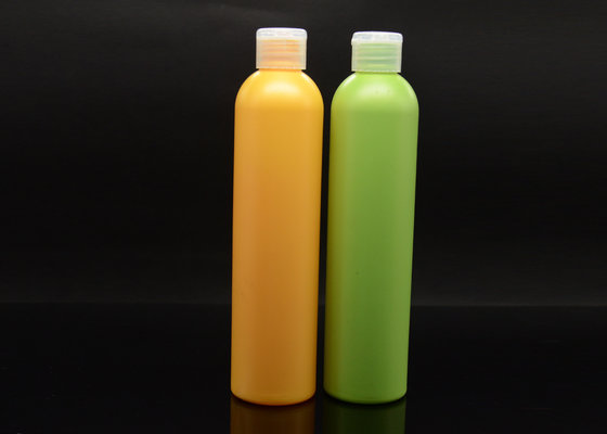 boston round shoulder HDPE Plastic Pump Bottles 200ml with flip top cap