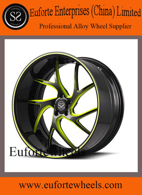 Black and Red Forged Custom Wheels 13 - 15KG 20 Inch Car Rims