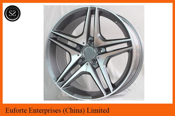 Benz C63 Gunmetal Machined Face 18 Inch 19 Inch 20 Inch OEM Replica Wheels