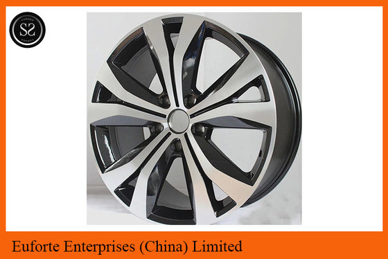 Tiguan Replica 19 Inch Black Aluminum Wheels Rims / Replica Wheels For Volkswagen