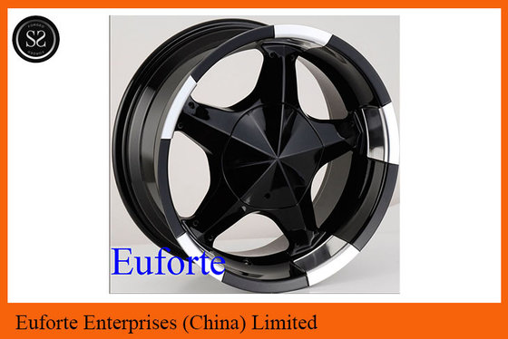 17inch 5 x 150 off road wheels 17 x 8 / 8J x 17 Black SUV Wheels For Toyota Tundra  Sequoia