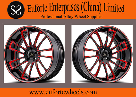 Susha Wheels-19" 20" 21" 22" Forged Wheels Black Milling Windows Blue Coating