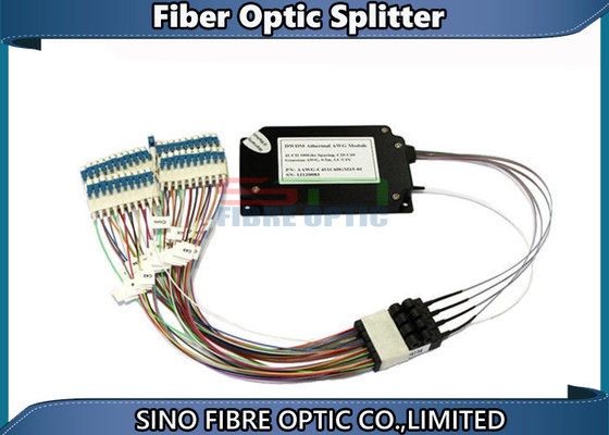 Arrayed Waveguide Grating AWG Fiber Optic Coupler Splitter Athermal 40 Channels 100GHz