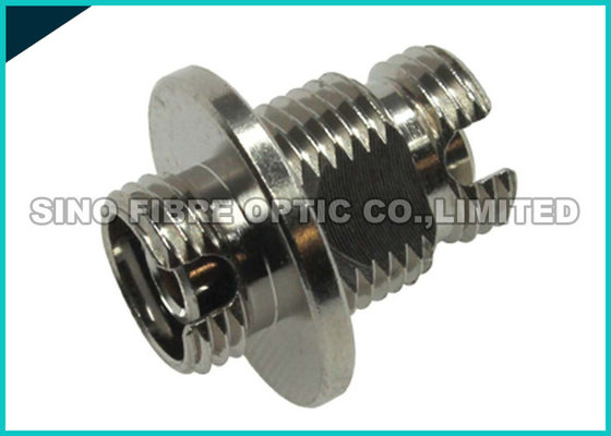 Zirconia Sleeve FC to FC Coupler Fiber Optic Cable Adapter Metal Thread Bulkhead D - Shape