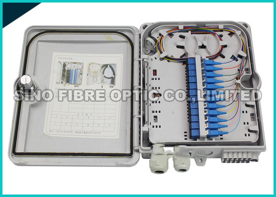 0.75Kg Double Layer Fiber Optic Distribution Box 12 Simplex Drop Outside