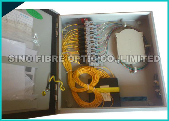 ABS Plastic White Fiber Optic Distribution Unit 2 Cores FTTH Assemblied