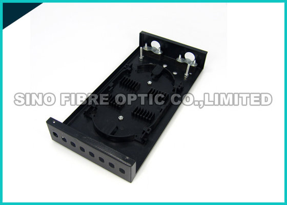 Black ST Type Optical Terminal Box , PC Plastic FTTH Termination Box 16 Cores Ports