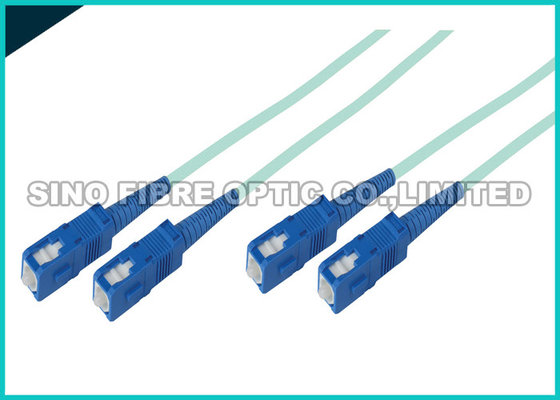 OS2  LC APC Fiber Optic Patch Cables Duplex Yellow OFNR Jacket Fibre Patch Leads