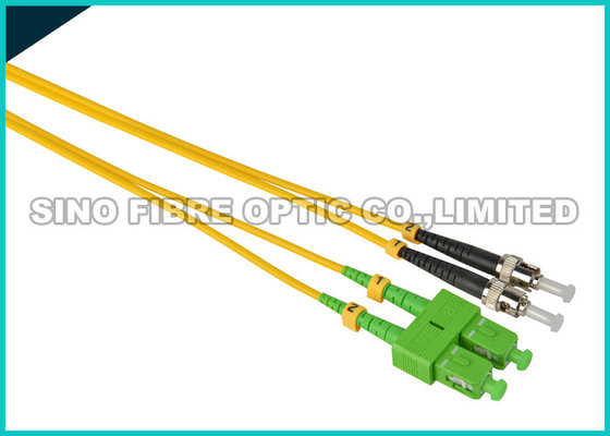 FC - LC Fiber Jumper Cables , Multimode Duplex Fiber Optic Cable 1310nm Wavelength