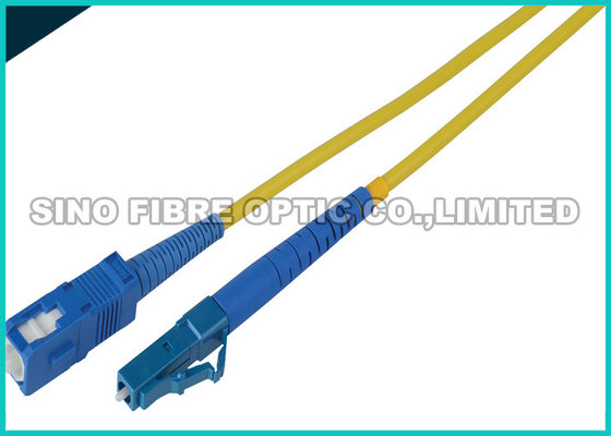 ST - ST Fiber Optic Patch Cables , Aqua PVC Sheath Fiber Jumper Cables