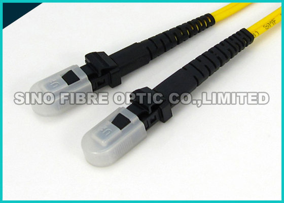 2 Cores MTRJ - MTRJ Patch Cable Fiber Optic Yellow Zipcord Jacket PC Polishing