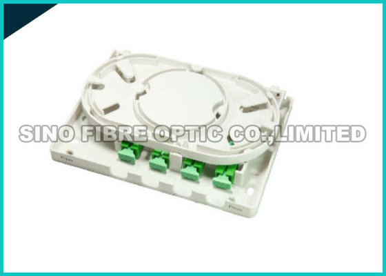 Plug - in Fiber Optic 4 Cores Termination Wall Box SC Simplex Adapter